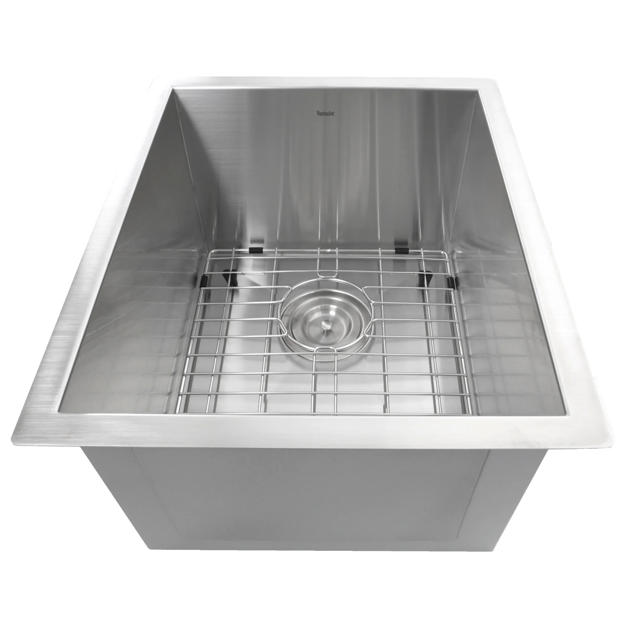 15 Inch Pro Series Rectangle Undermount Zero Radius Stainless Steel Bar ...