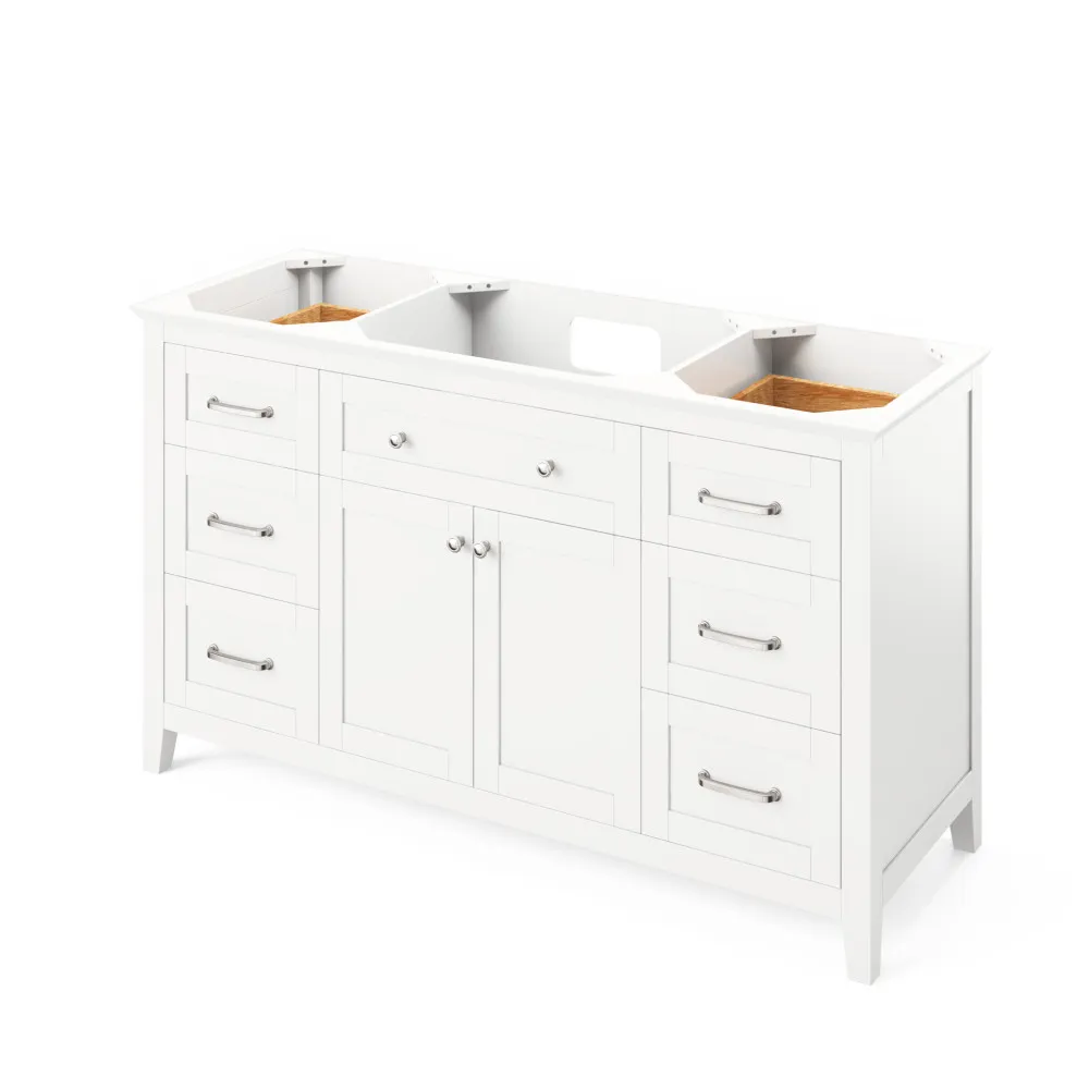 60" White Chatham Vanity - Quality Marble and Granite